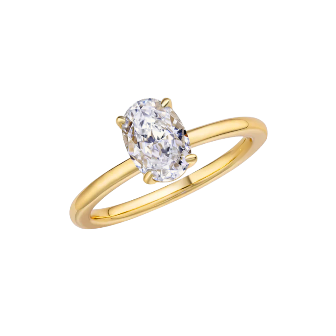 OVAL RING - 18K GOLD-PLATED – Bria Jewels